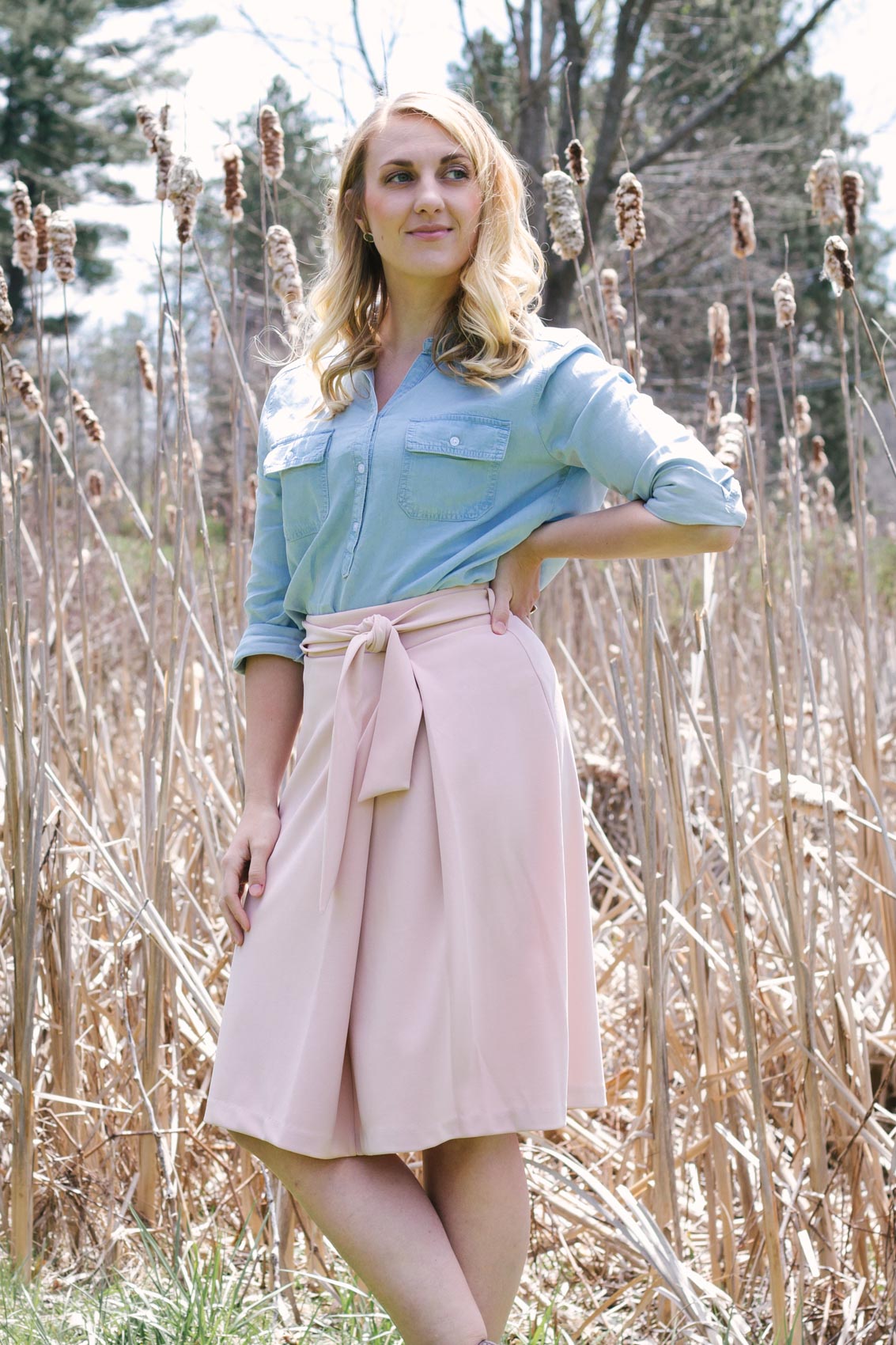 Rose Smoke Skirt at Daffodil Hill - Allyn Lewis
