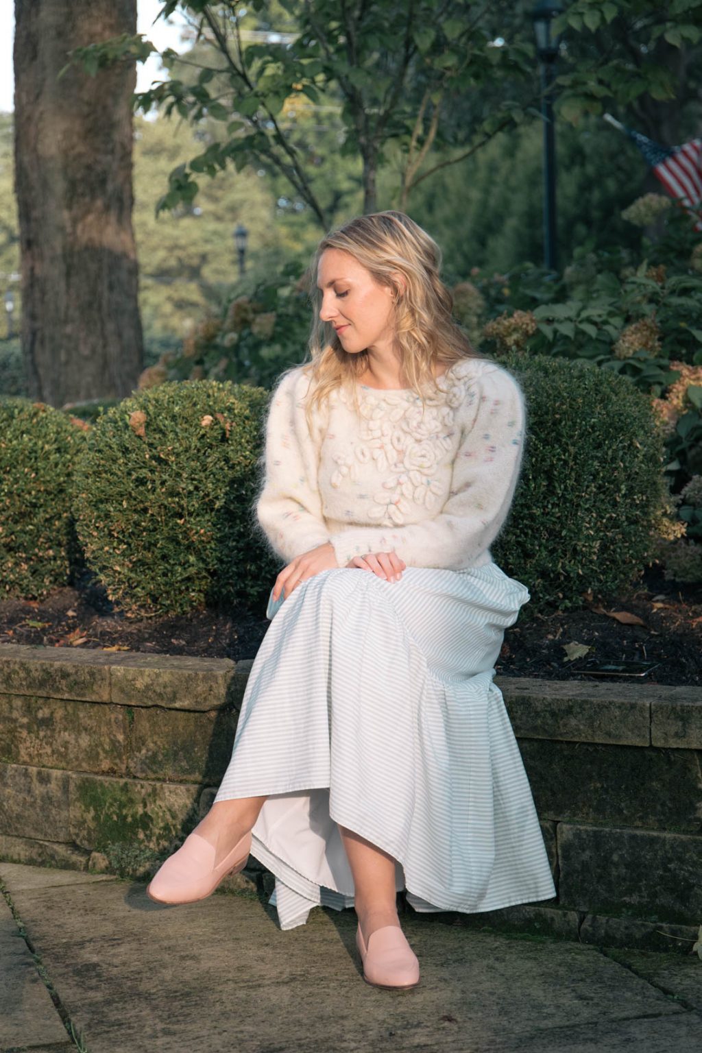 Sweater Over Dress Outfit + How To - Allyn Lewis