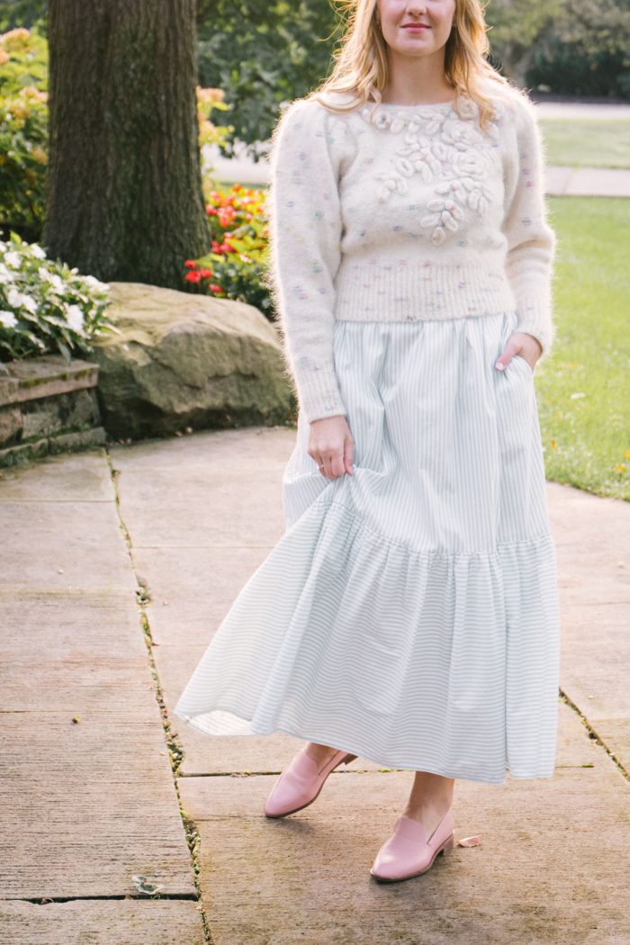 Sweater Over Dress Outfit + How To - Allyn Lewis